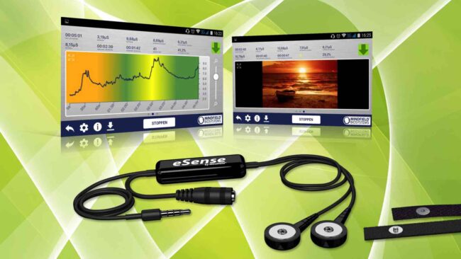 Electrodermal skin activity biofeedback to manage stress
